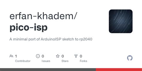 Github Erfan Khadempico Isp A Minimal Port Of Arduinoisp Sketch To