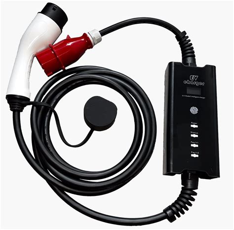 Mobiele Laadkabel Type Met Polige Cee Stekker Max Fase Re Kw