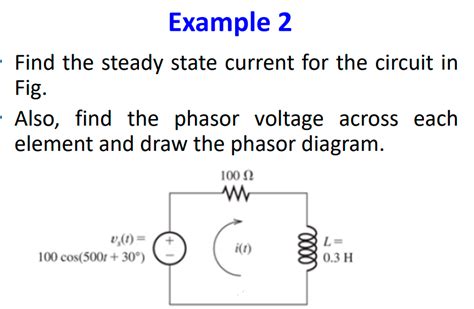 solved find the steady state current for the circuit in fig