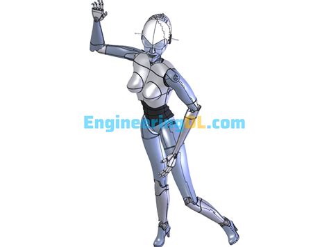 Human Robot Model Solidworks Model Draggable And Editable Solidworks