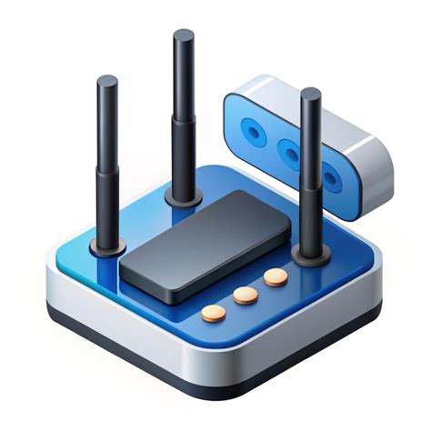 3d Internet Wifi Router Isolated On White Background Wireless Modem Wifi Can Be Used For Many