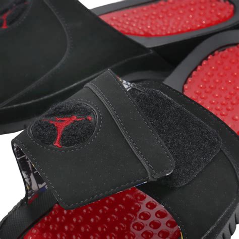 Jordan Hydro 8 Retro Slide Black University Red Jul 2023 Fd7674001