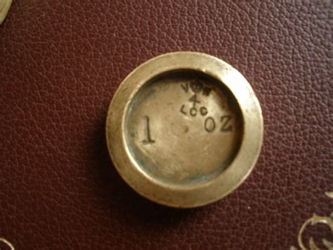 Vintage NESTED STACK Of FOUR BRASS PANCAKE SCALE WEIGHTS SUPERNOVA