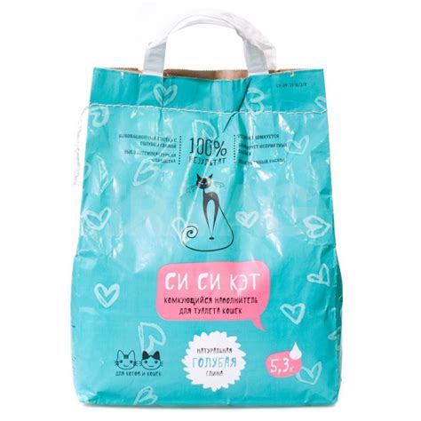 Наполнитель СиСиКэт 5 3л Оригинальный комкующийся для кошек крафт пакет Симбио Kz