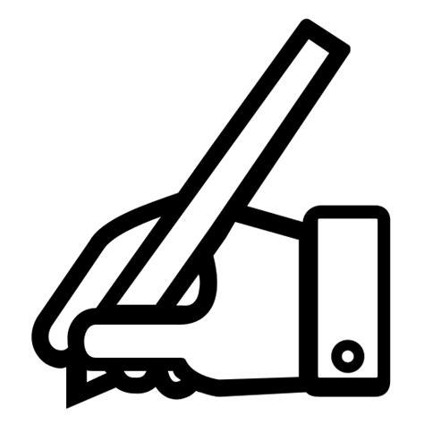Hand Writing Signature User Interface And Gesture Icons