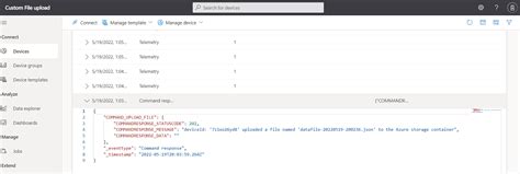 configure uploads with the rest api in azure iot central azure iot central microsoft learn