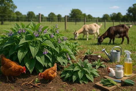 Is Comfrey Safe For Chickens Or Animals