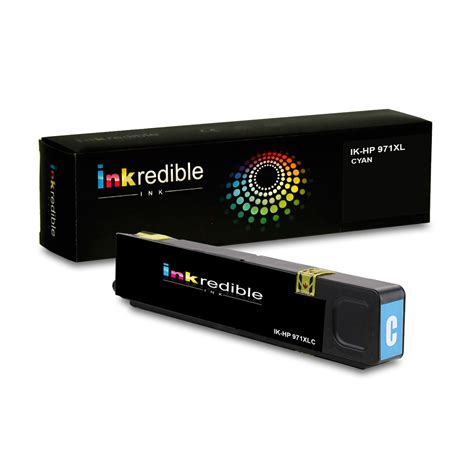 HP 971XL CN626AM Compatible Remanufactured Cyan Ink Cartridge High Yield 1 Pack Inkredible Ink