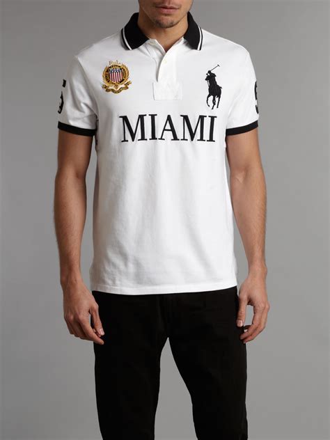 Polo Ralph Lauren Miami Polo Shirt In White For Men Lyst
