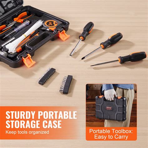 Vevor Tool Kit 132 Piece General Household Hand Tool Set With Portable Tool Case Vevor Au
