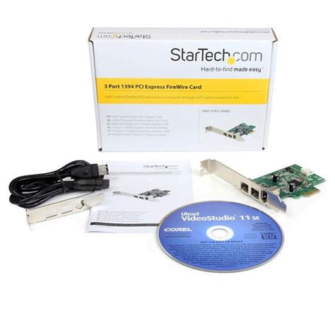 StarTech 3 Port 2b 1a PCI Express FireWire Card PEX1394B3 Mwave