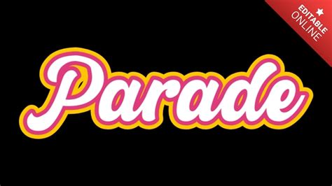 Parade Strokes Text Effect Generator