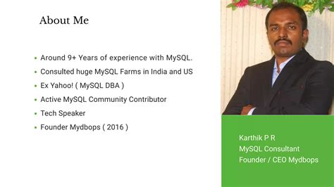 Mysql High Availability Solutions Ppt