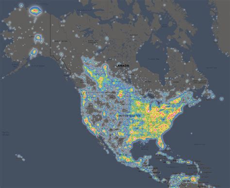 Light Pollution World Map R Mapporn