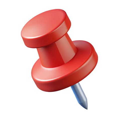 Fascinating Artistic Isometric Pushpin With Crisp Edges Minimal Design With Scalable Design