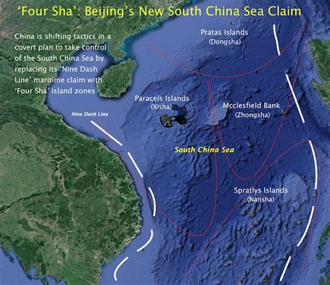 Chinas Discreet Legal Shift From ‘nine Dash Line To ‘four Sha