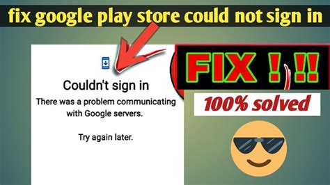 How To Fix Google Play Store Couldn T Sign In Fix Google Play Store