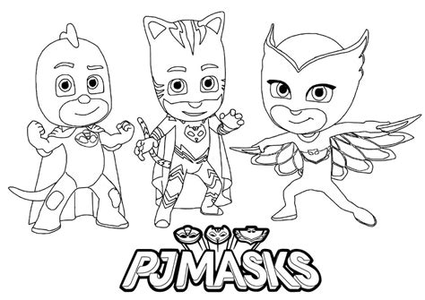 Pj Masks Coloring Pages Coloringlib