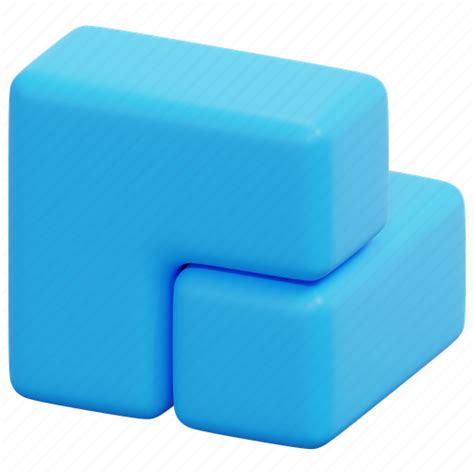 3d Model Interlock Volume Shape Geometry Abstract Icon Download
