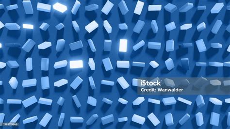 3d 렌더링 평면에 파란색 사각형3d 추상적 인 간단한 기하학적 배경 3d 객체가 있는 창의적인 심플 모션 디자인 배경 눈 깜박임에 대한 스톡 사진 및 기타 이미지 Istock