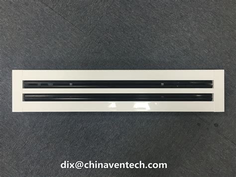 Hvac Air Ducting Installation Aluminum Air Supply Linear Slot Diffuser With Plenum Box Ventech