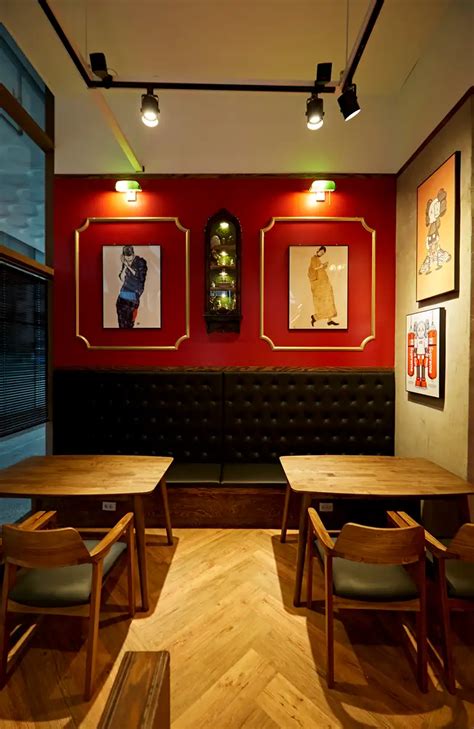 레드컬러로 포인트를 준 12평 비스트로인테리어 김포 운양동