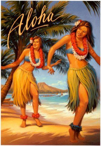 Vintage Hula Dancers What A Beautiful Postcard This Would Make