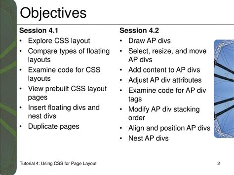 Ppt Tutorial 4 Using Css For Page Layout Powerpoint Presentation Free Download Id4312887