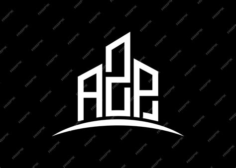 Premium Vector Letter Azp Building Vector Monogram Logo Design