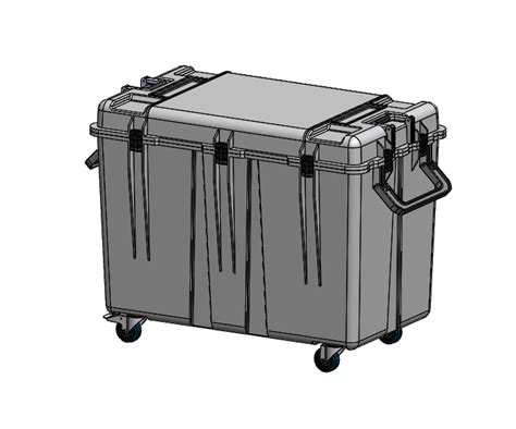 Peli 0500防水安全箱模型3d图纸 Step格式 Solidworks 2018 模型图纸下载 懒石网