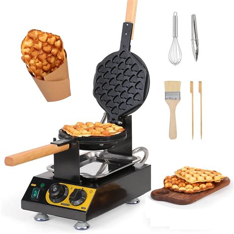 Dyna Living Commercial Bubble Waffle Maker 1400w Non Stick