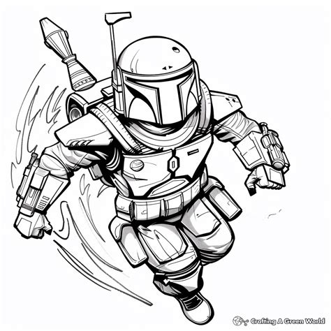 Boba Fett Coloring Page