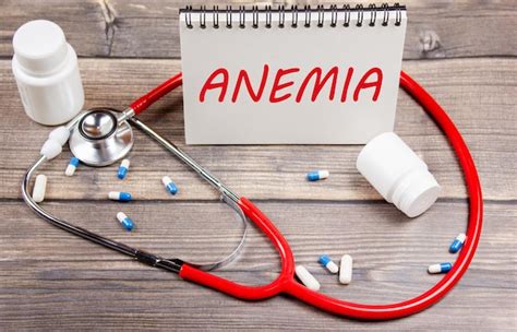 Premium Photo Diagnosis Concept Anemia Sheet With The Word Anemia On