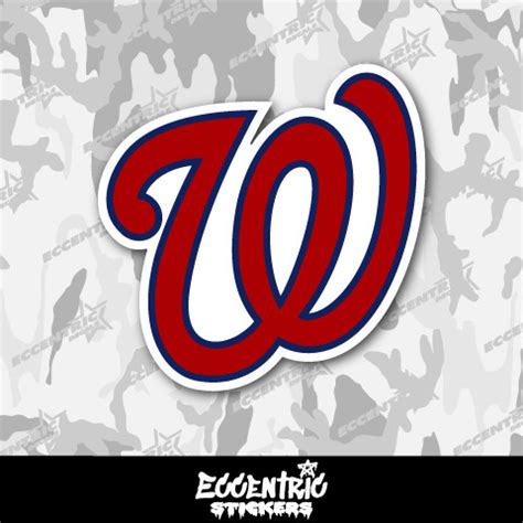 Washington Nationals Logo Vinyl Sticker Eccentric Stickers