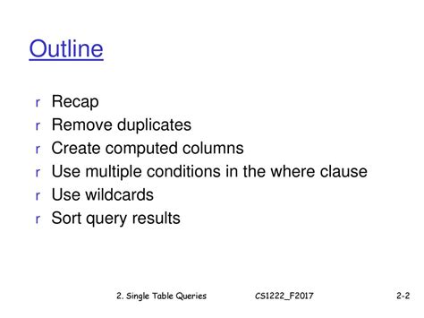 Cs122 Using Relational Databases And Sql Ppt Download