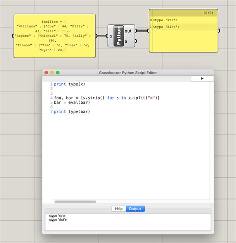 Simple Question Inputing Dictionary Into Ghpython Node Grasshopper Mcneel Forum