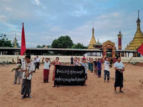ယင်းမာပင်တွင် နိုင်မယ်ထင်လို့ တိုက်တာမဟုတ် အမှန်တရားအတွက် တော်လှန် နေတာ ကြွေး ကြော်သံဖြင့် စစ