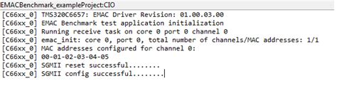 TMS C C EMAC Bench Mark Example Project No Response Processors Forum Processors