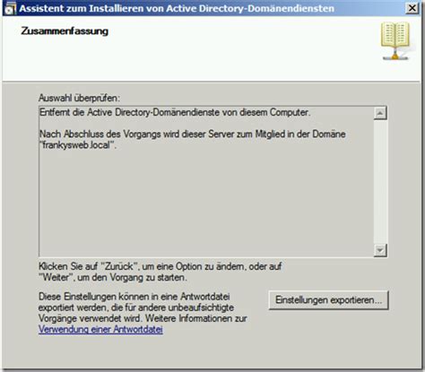Migration Domain Controller Zu Server Frankys Web