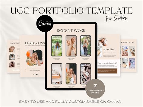 UGC Creator Portfolio UGC Portfolio UGC Creator Portfolio Template Media Kit User Generated