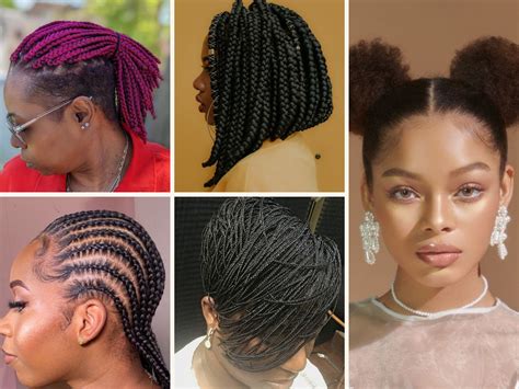 Short Braided Hairstyles For Black Women Easy Braided Hairstyles For