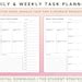 Task Priority Matrix Set Daily Weekly Priority Planner Eisenhower Matrix Productivity Planner