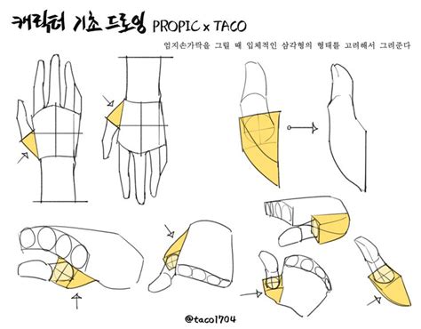 타코작가 On Twitter 드로잉 강좌 그리기 튜토리얼 드로잉
