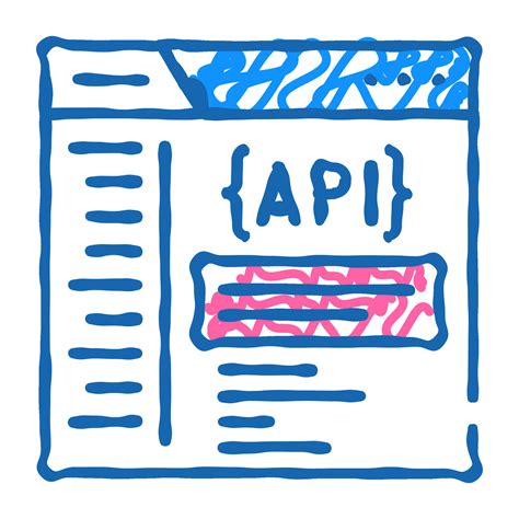 Api Documentation Technical Writer Icon Doodle Illustration 49841277