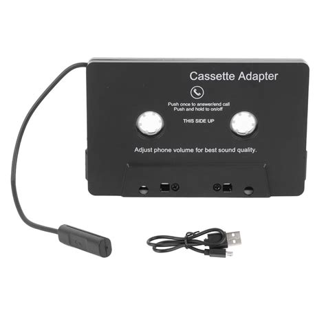 Audio Bluetooth Cassette Receiver Black Tape Player Car Audio Bluetooth 5 0 Cassette Aux Adapter