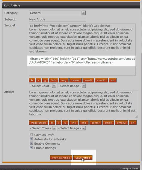 How To Insert An Iframe Youtube Video In Php Fusion Inmotion Hosting