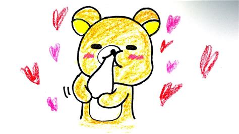 How To Draw Teddy Bear Rilakkuma 리락쿠마 그리기 Cute Kawaii かわいい 可愛 손그림 귀여운 예쁜 캐릭터 그림 그리는 법 リラックマ