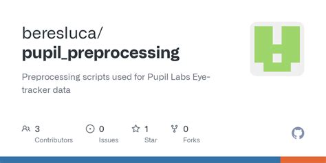 Github Bereslucapupilpreprocessing Preprocessing Scripts Used For Pupil Labs Eye Tracker Data