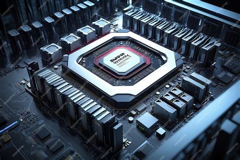 Premium Ai Image Cpu Socket On The Motherboard Toned Image