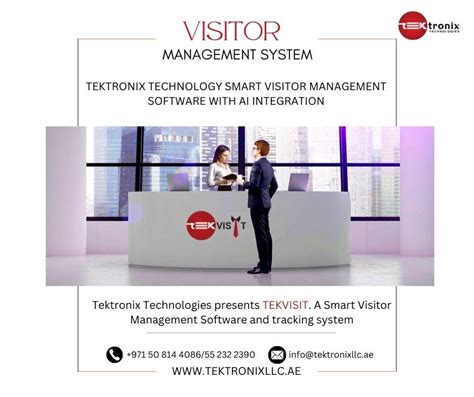Unlocking Efficiency Tektronix Technologies Visitor Management System Software In Dubai Abu
